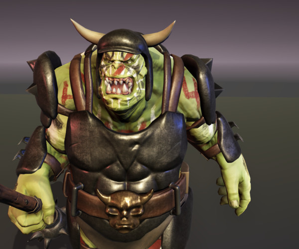ArtStation - Orc - Ogre character with generic armor, animations and ...