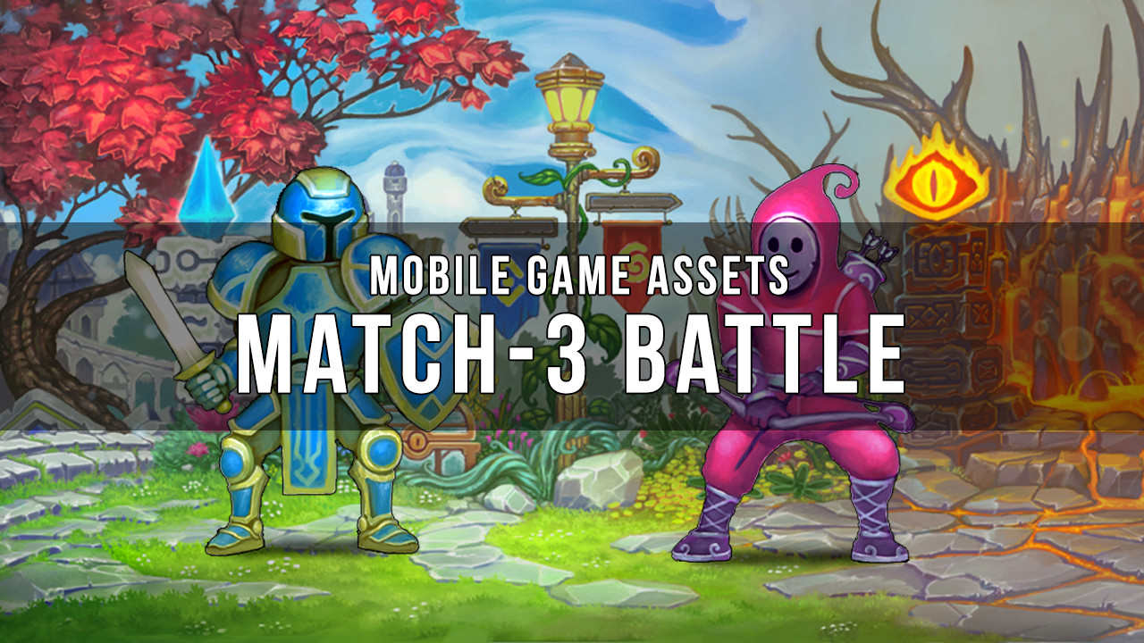 ArtStation - Match-3 Battle Game Assets | Game Assets