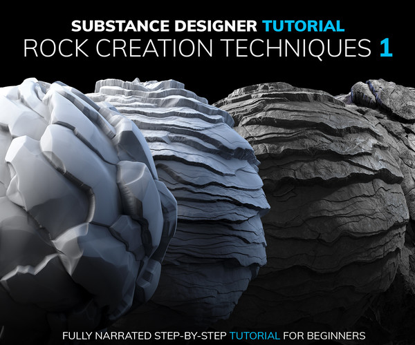 ArtStation - Substance Designer Rock Creation Techniques 1 | Tutorials