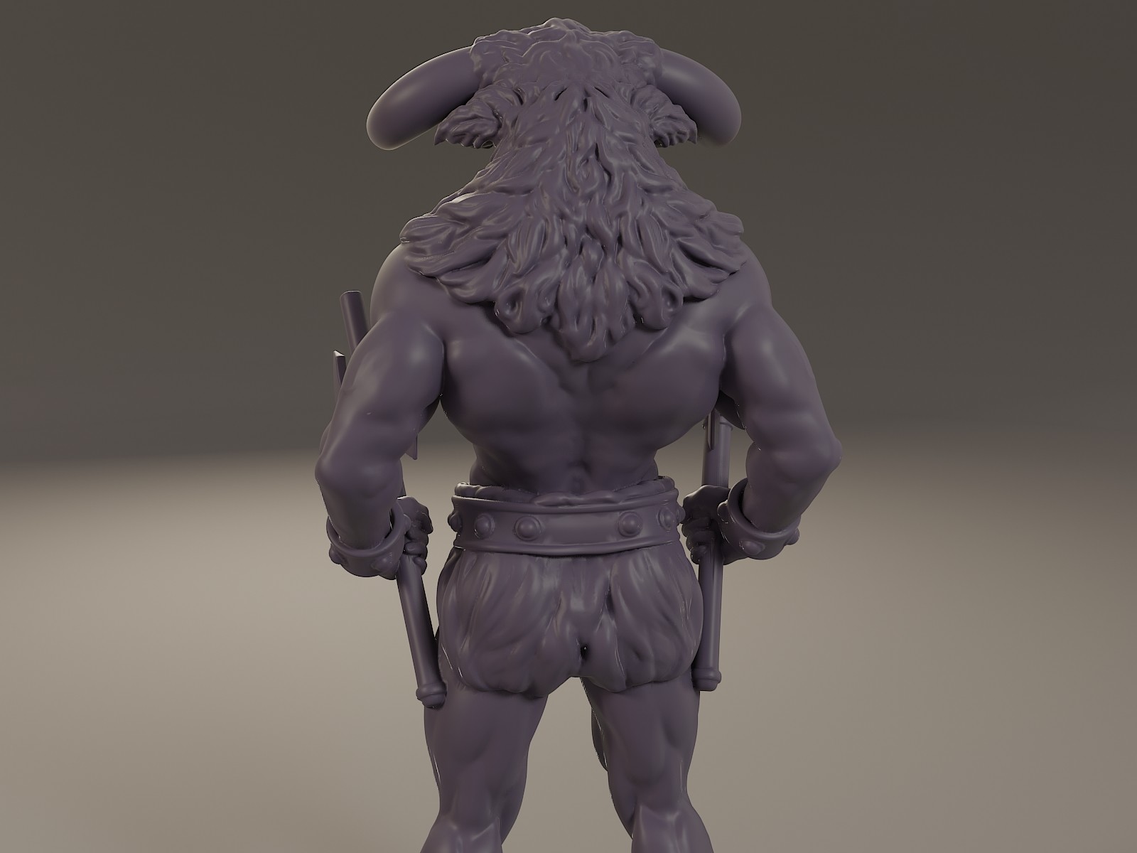 ArtStation - Minotaur Warrior Stand two Axes | Resources