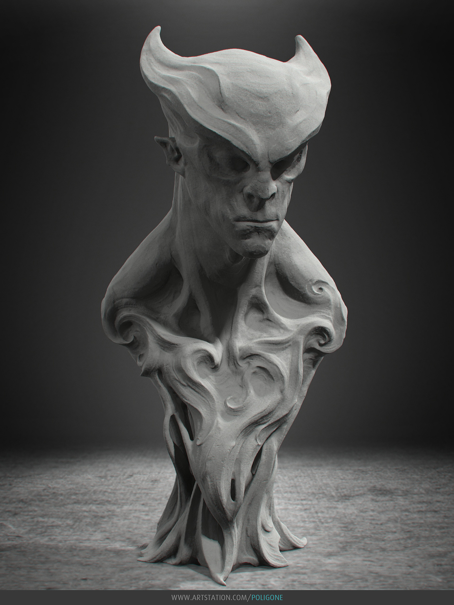 ArtStation - CALM Statue - 3D Printable | Resources