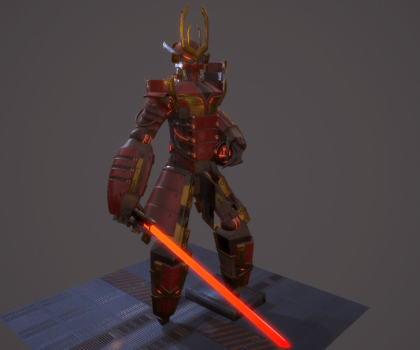 ArtStation - Samurai Mech、robot | Game Assets