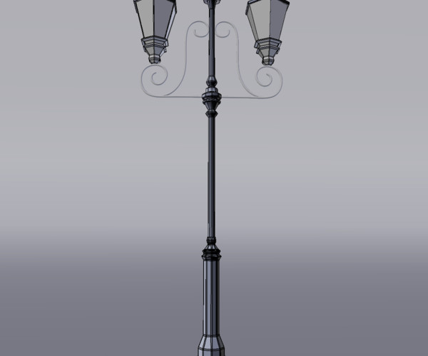 ArtStation - Old street lamp post | Game Assets