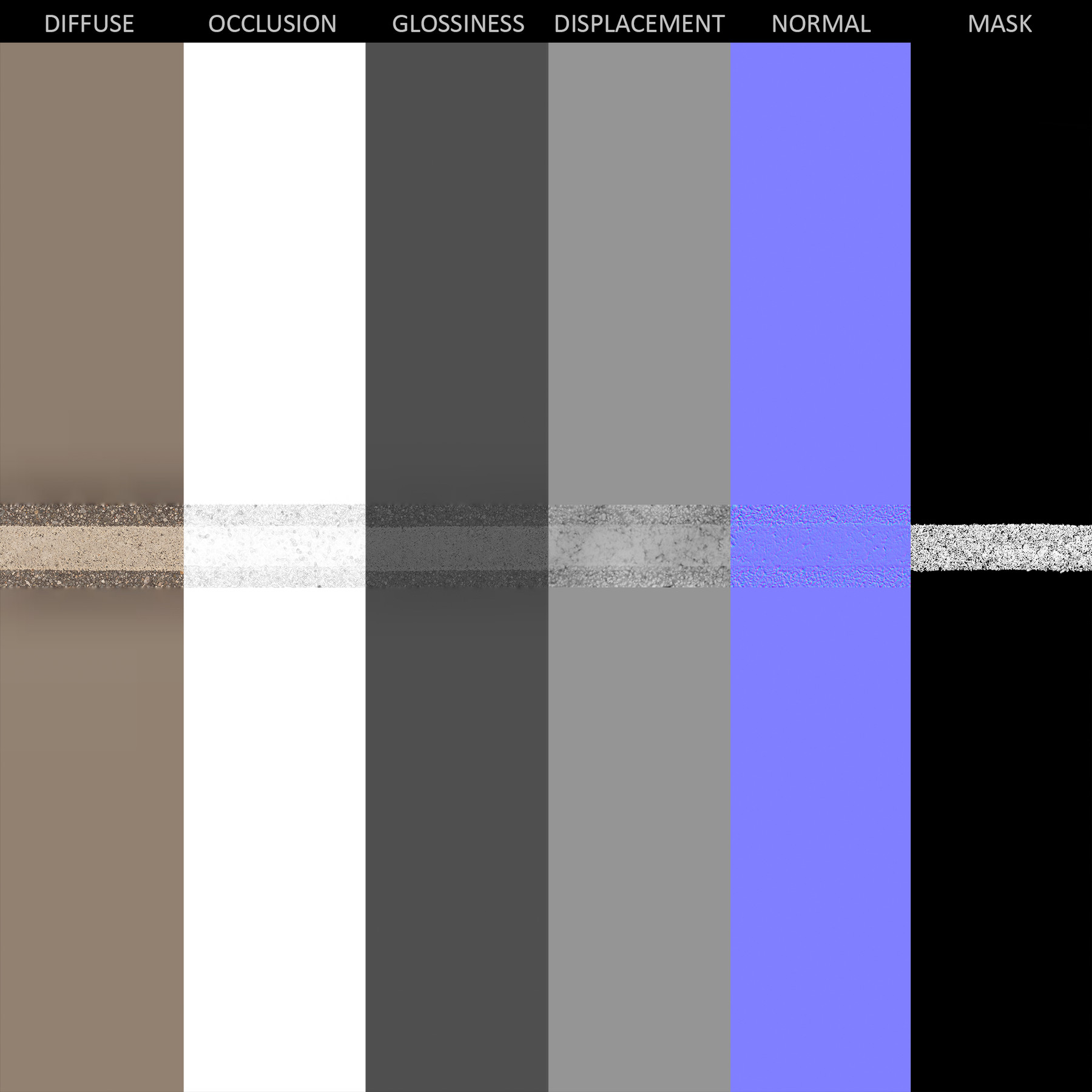 ArtStation - Road Line 02 - 8K Textures | Game Assets