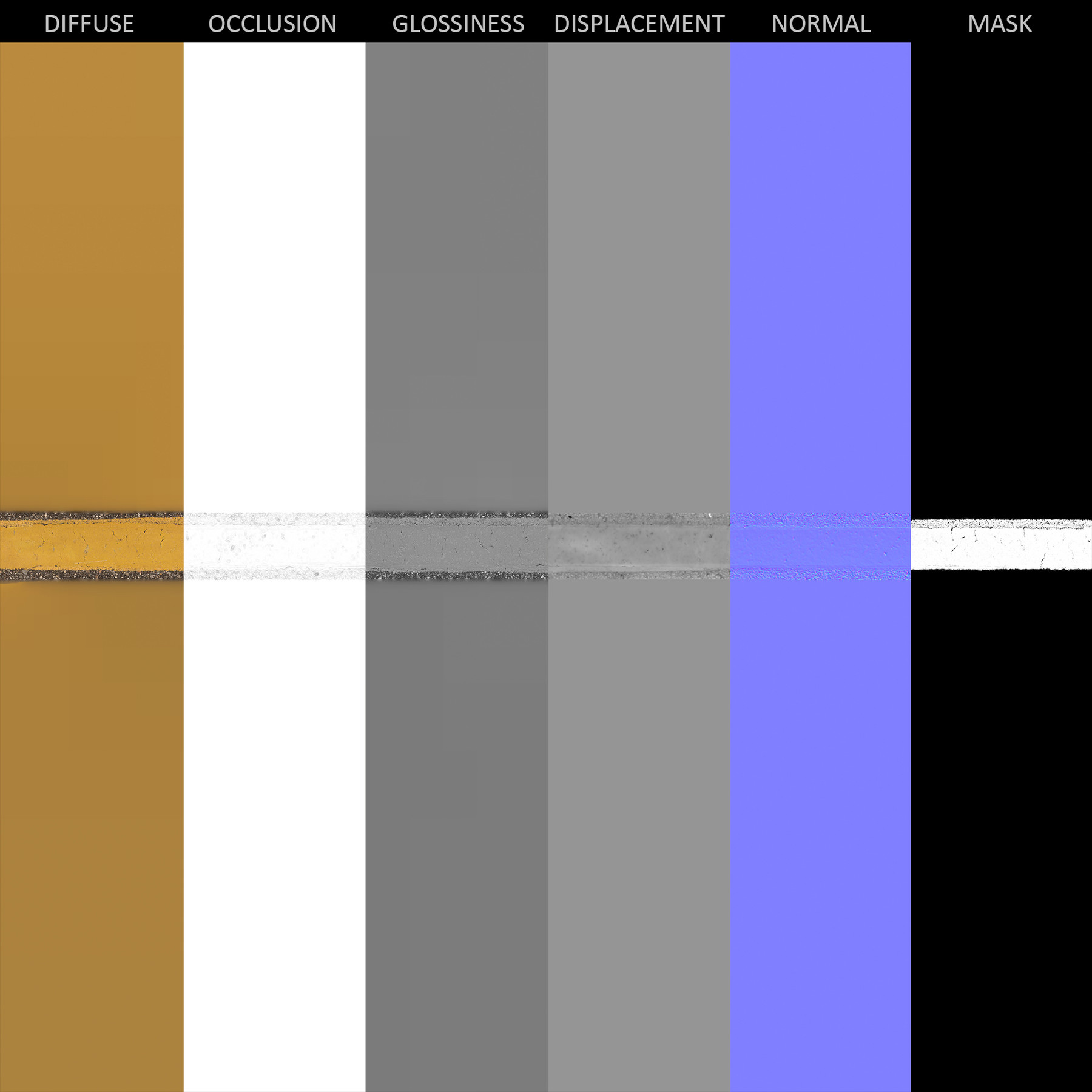 ArtStation - Road Line 03 - 8K Textures | Game Assets