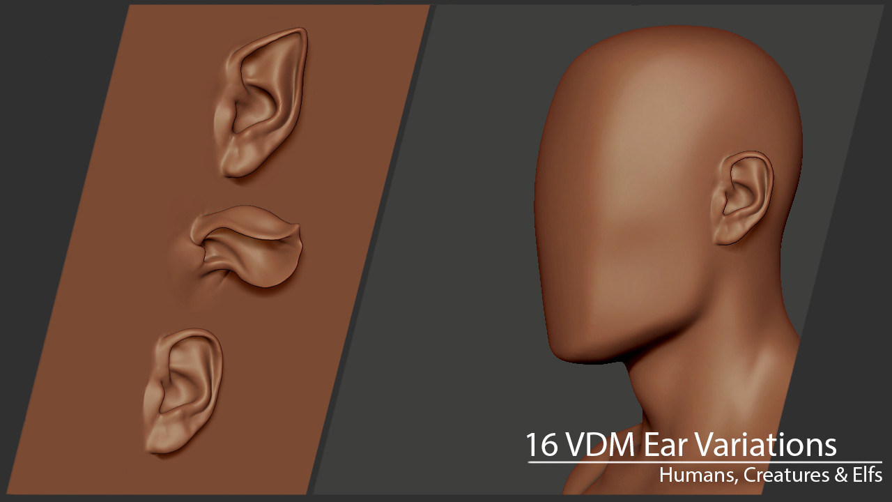 ArtStation - Ear VDM Brush | Resources