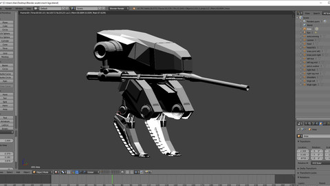 ArtStation - Assault Mech 1 | Resources