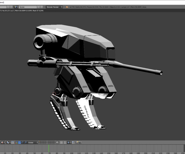 ArtStation - Assault Mech 1 | Resources