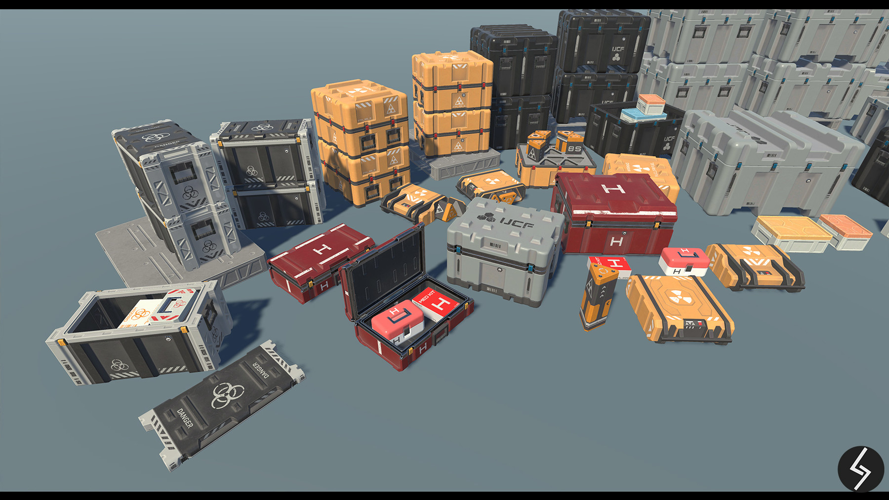 ArtStation - Sci Fi Cases Pack UE4 Unity | Game Assets