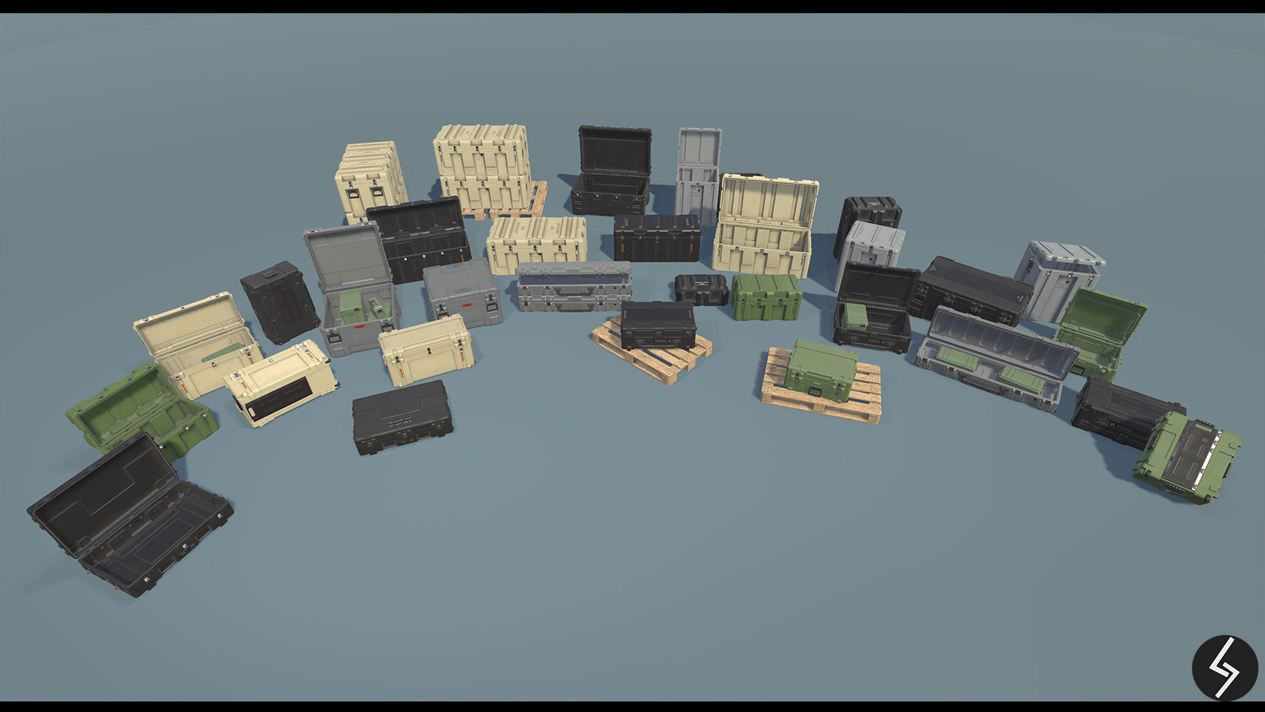 ArtStation - Military Cases Pack (UE4, Unity) | Game Assets