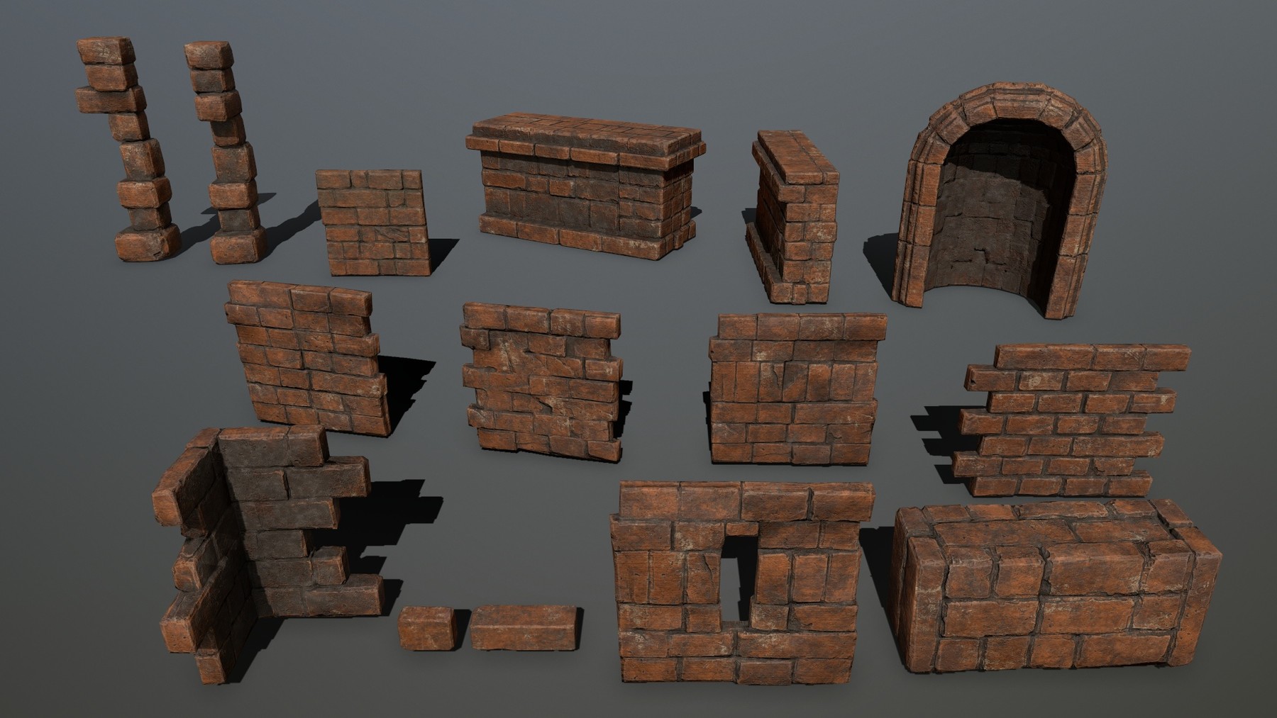 ArtStation - ruin set | Resources