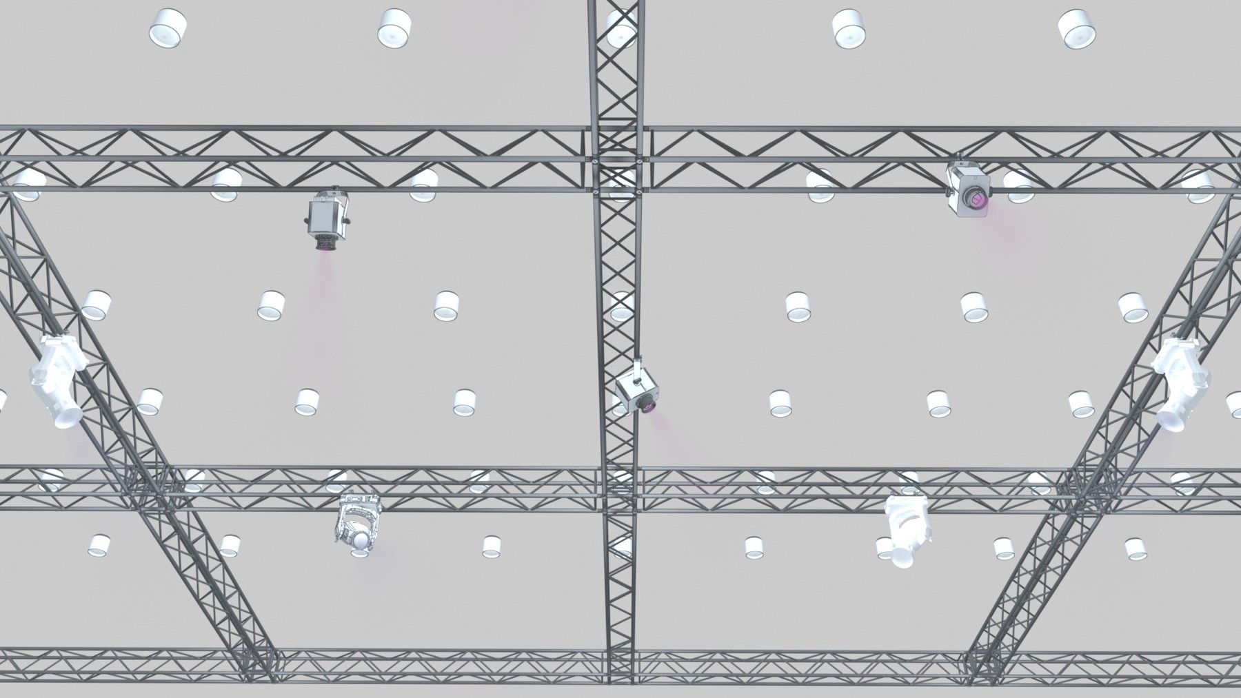 ArtStation - Big Square Truss-Stage Lights | Resources