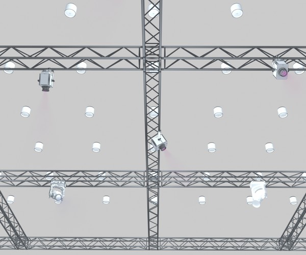 ArtStation - Big Square Truss-Stage Lights | Resources