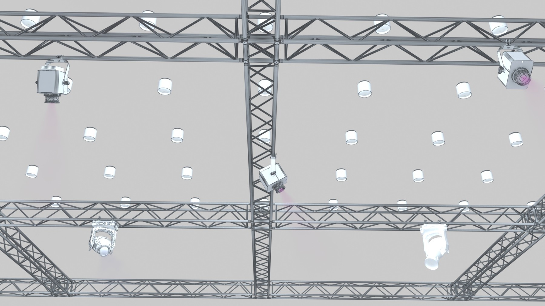 ArtStation - Big Square Truss-Stage Lights | Resources