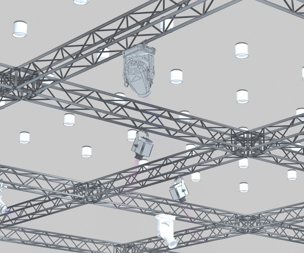 ArtStation - Big Square Truss-Stage Lights | Resources