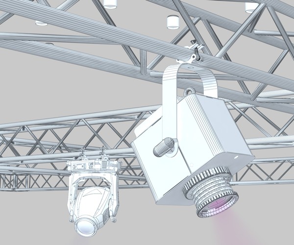 ArtStation - Big Square Truss-Stage Lights | Resources