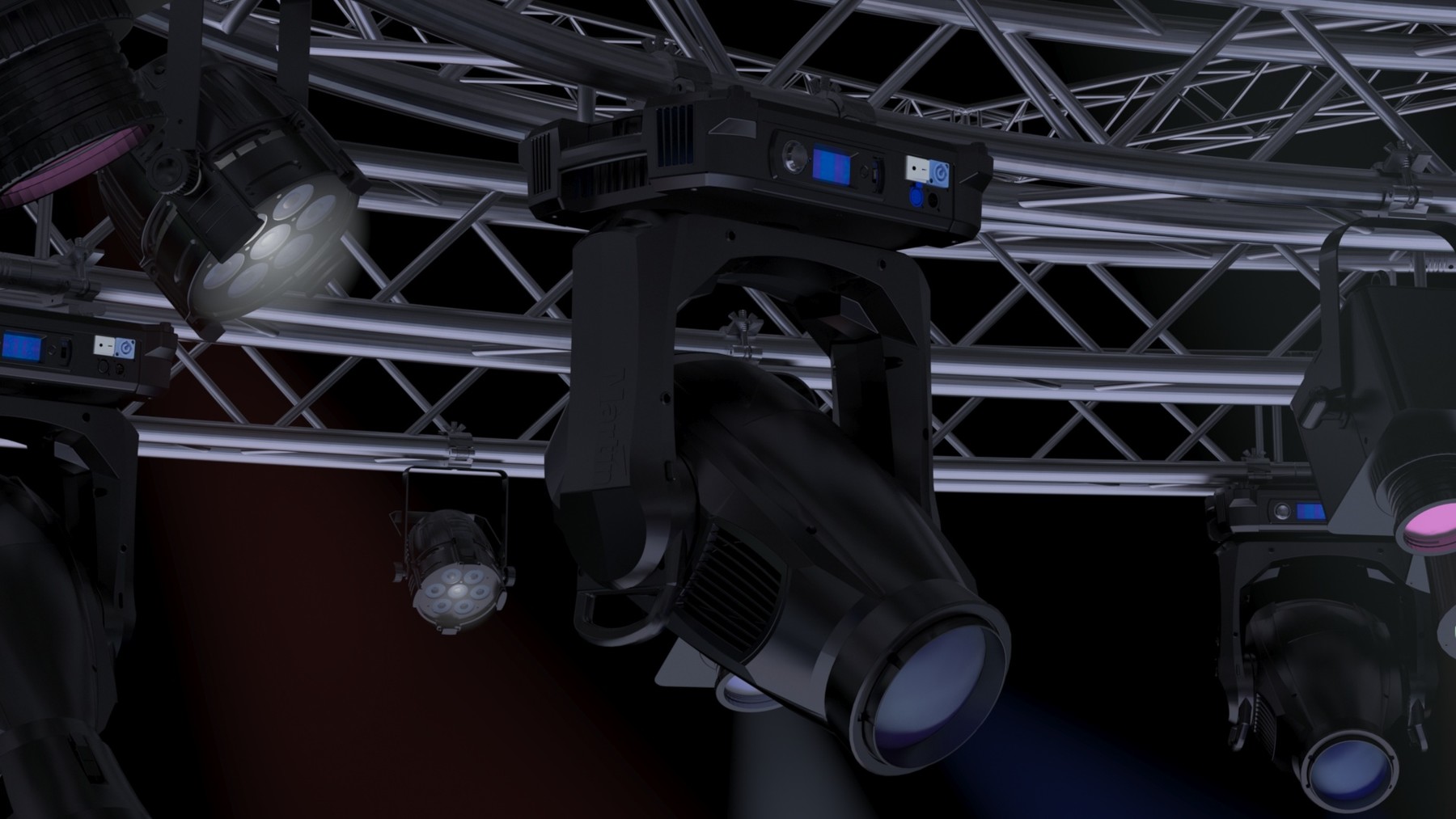 ArtStation - TV Studio Stage Truss and Lights | Resources