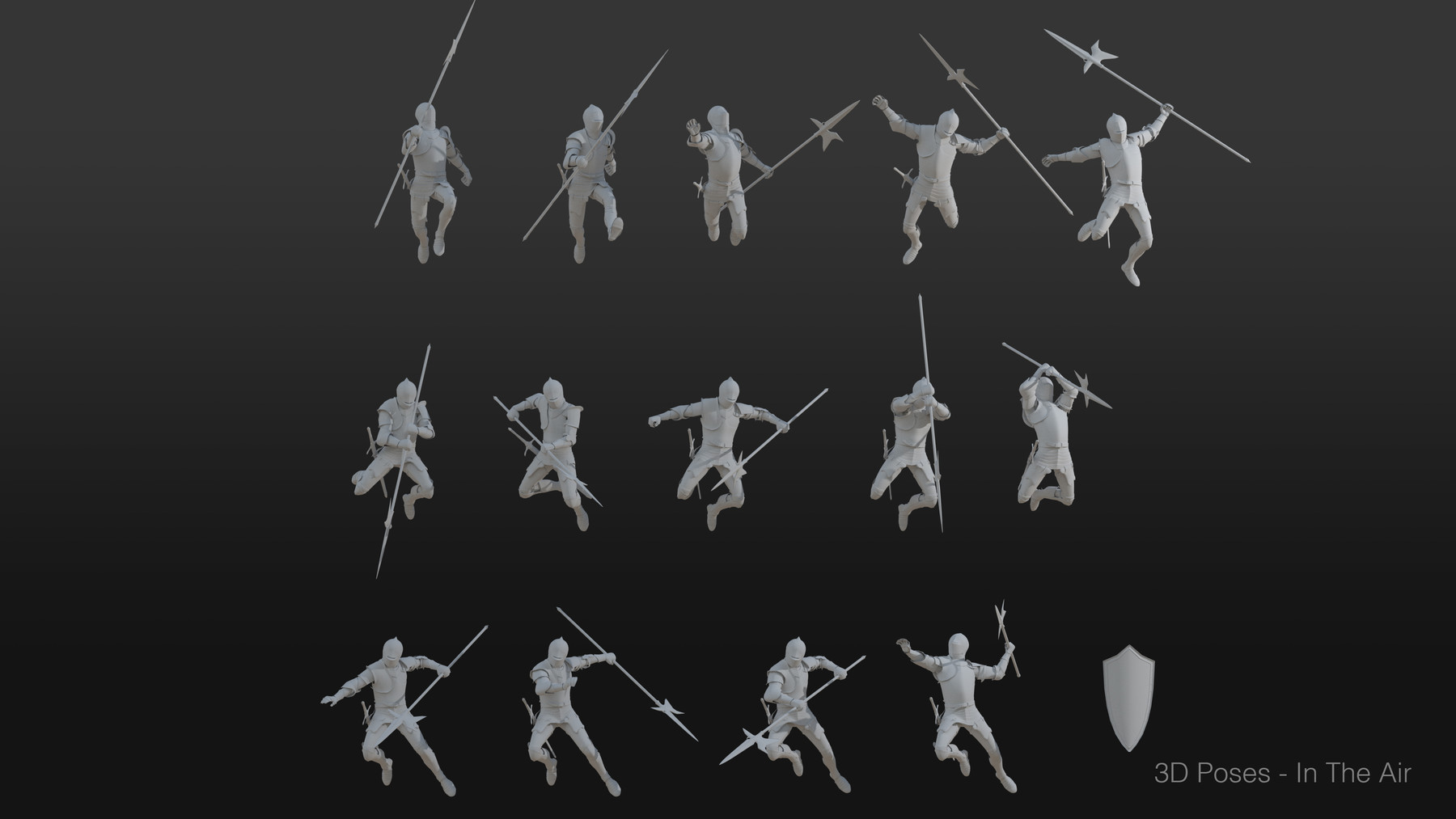 ArtStation - 3D Poses - Knight "Jean-François" | Resources