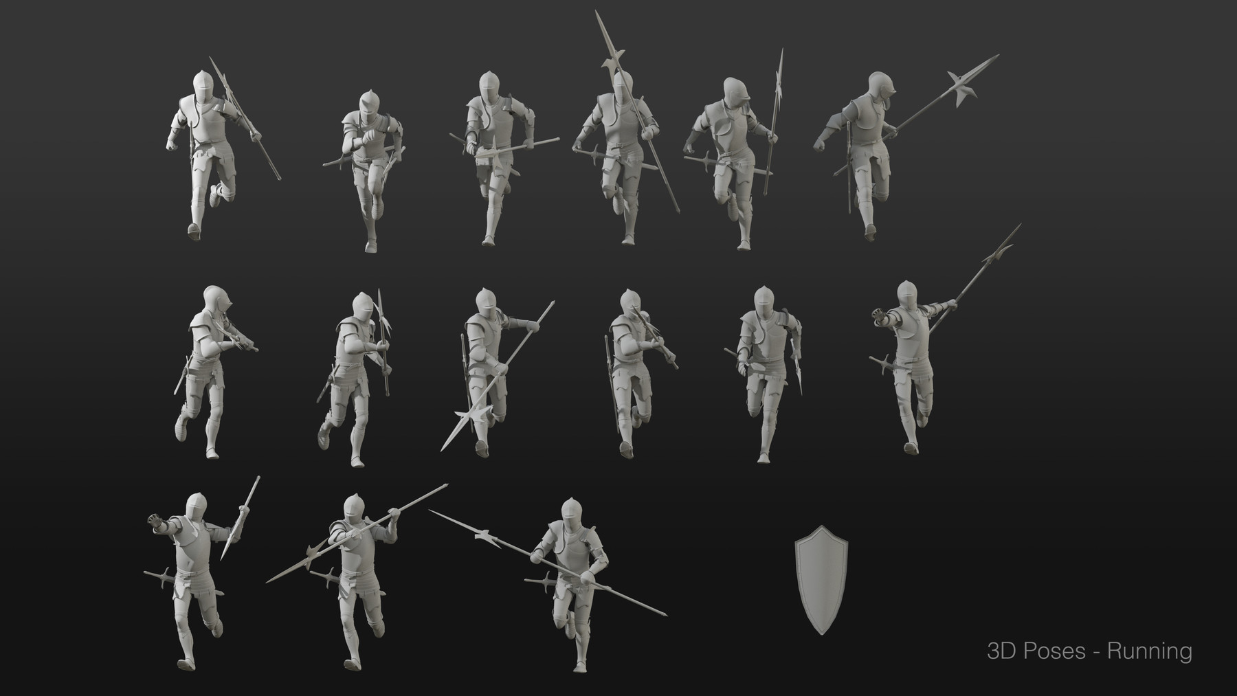 ArtStation - 3D Poses - Knight "Jean-François" | Resources