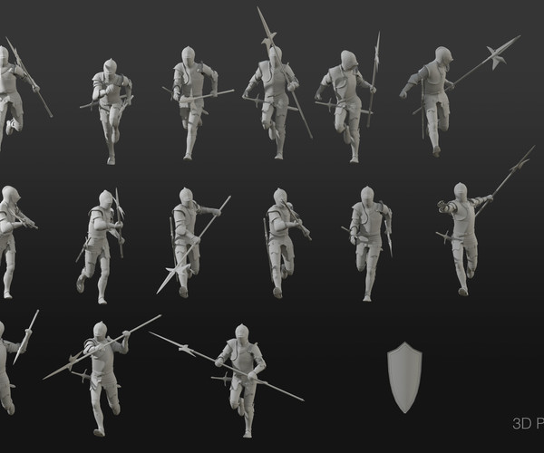 ArtStation - 3D Poses - Knight "Jean-François" | Resources