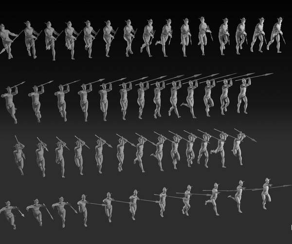 ArtStation - 3D Fighting Poses "Running" | Resources