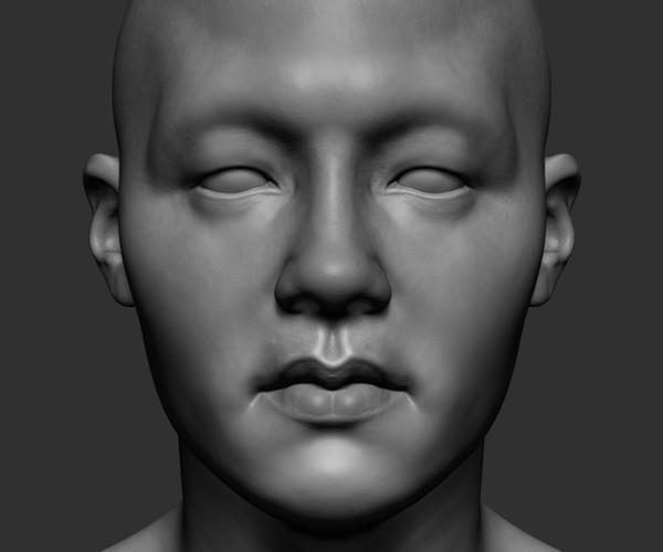 ArtStation - Asian Male Head | Resources