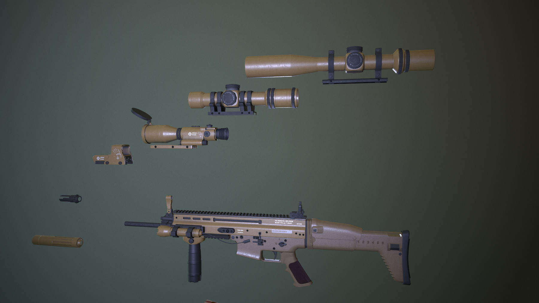 ArtStation - Scar fn | Game Assets