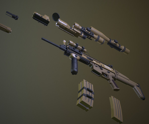 ArtStation - Scar fn | Game Assets