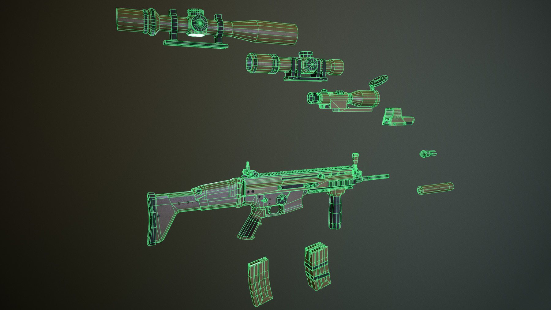 ArtStation - Scar fn | Game Assets