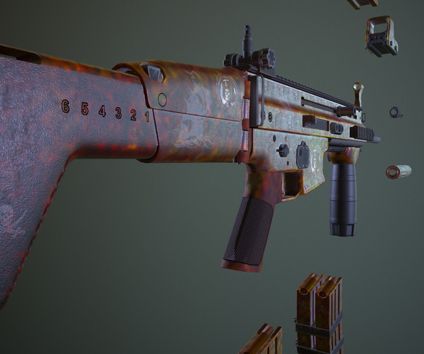 ArtStation - Scar fn | Game Assets