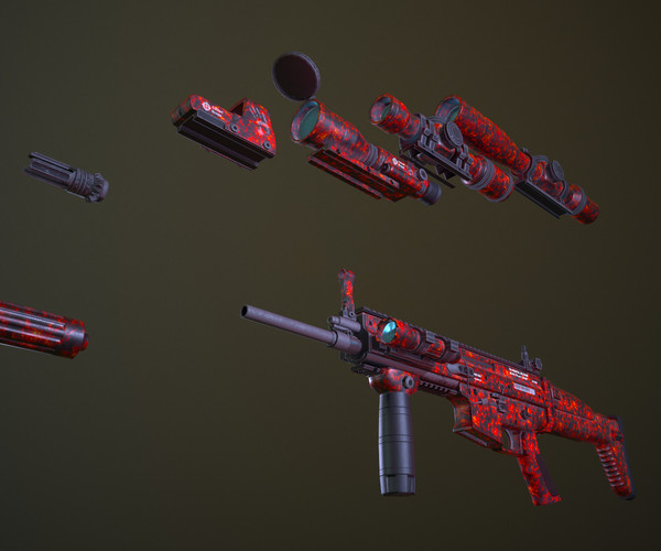 ArtStation - Scar fn | Game Assets
