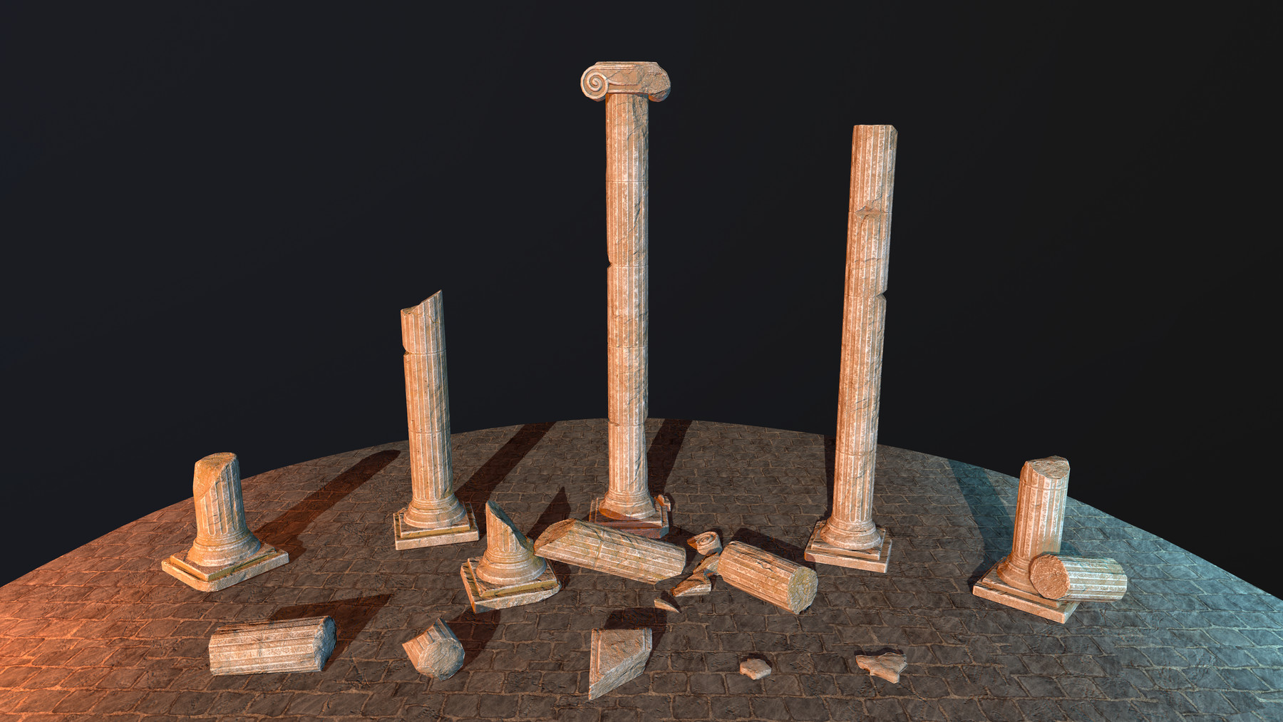 ArtStation - Broken Columns Set | Resources