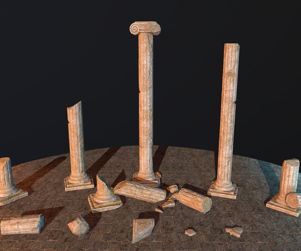 ArtStation - Broken Columns Set | Resources