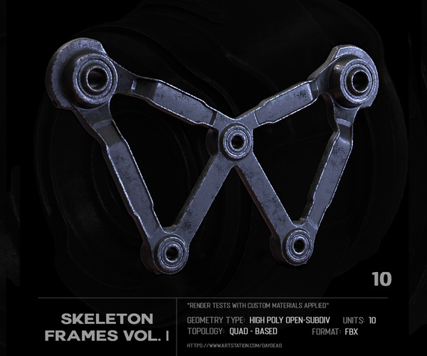 ArtStation - +10 Skeleton frames Vol I SUBD | Resources