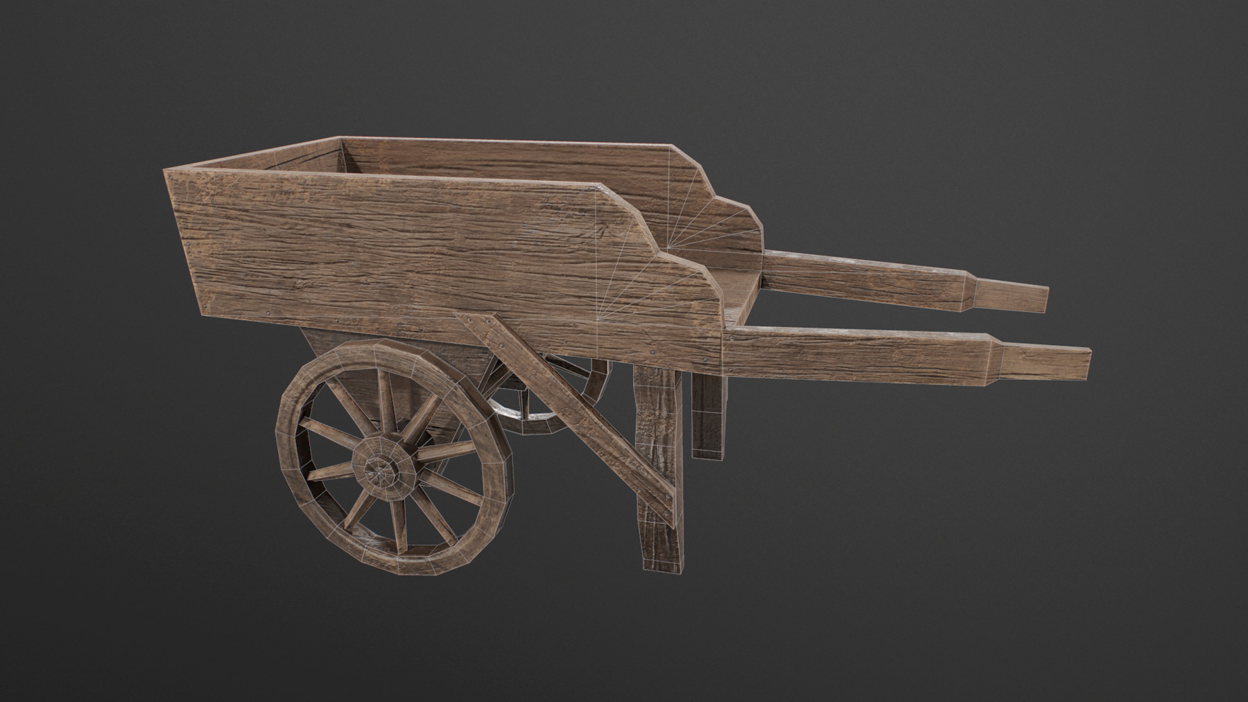 ArtStation - Medieval Wheelbarrow - Low Poly Game Prop | Resources