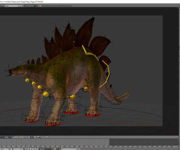 ArtStation - Stegosaurus for your Games or Animations Blender 3D Model ...