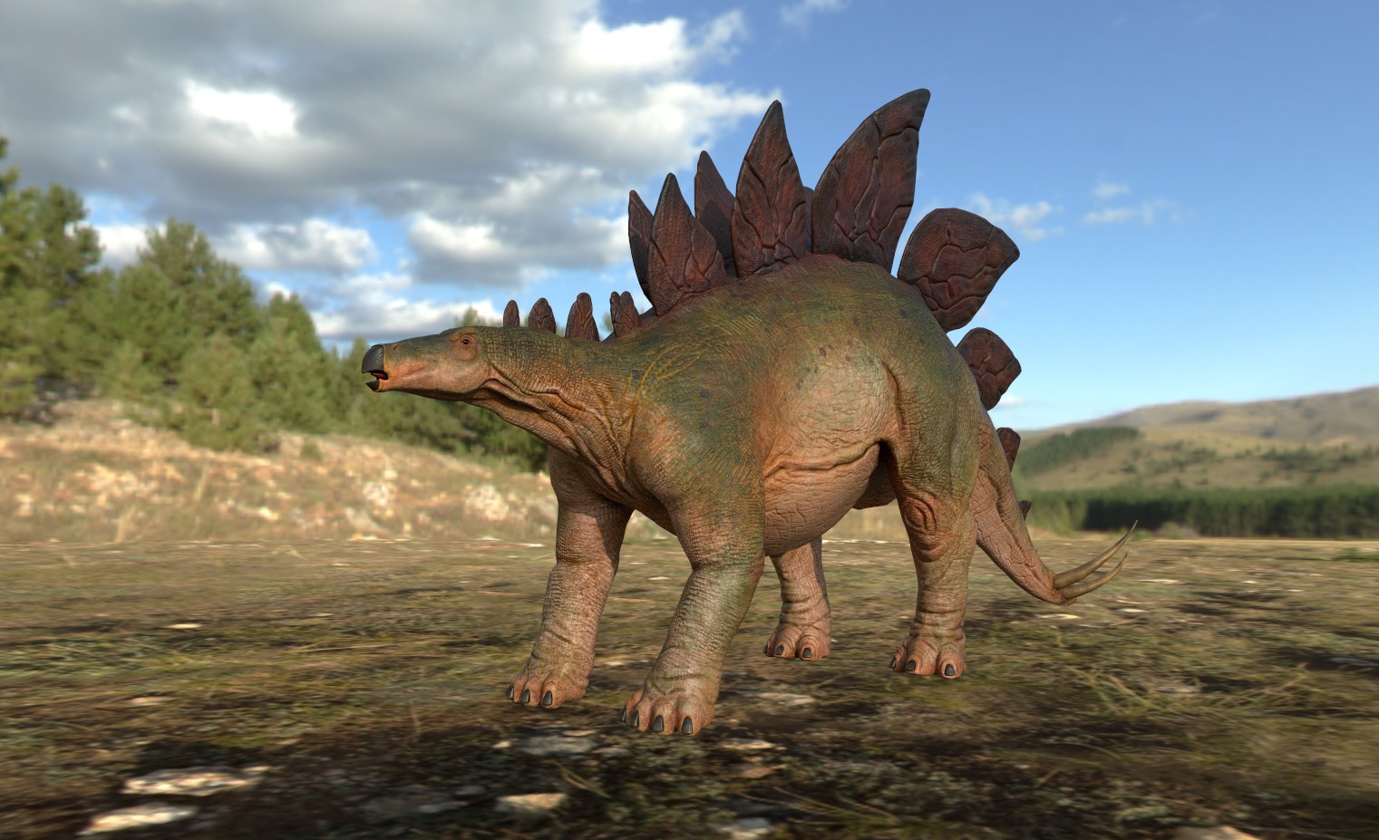 ArtStation - Stegosaurus for your Games or Animations Blender 3D Model ...