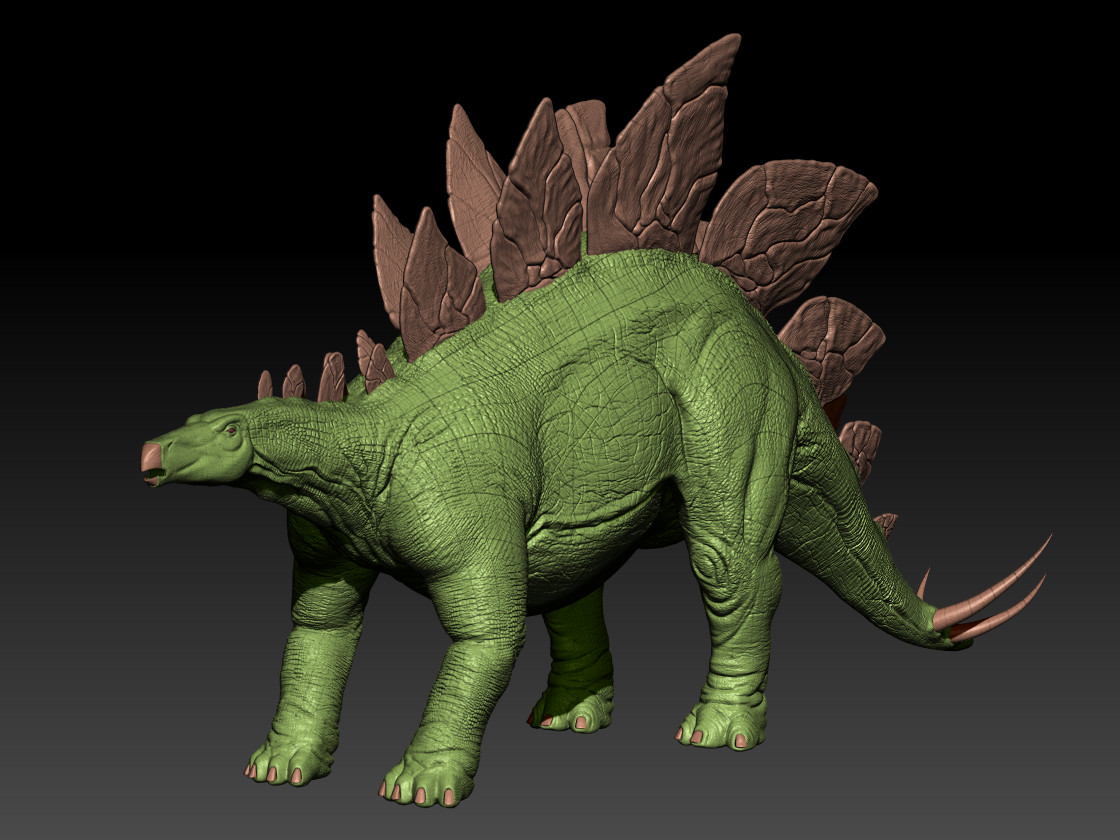 ArtStation - Stegosaurus for your Games or Animations Blender 3D Model ...