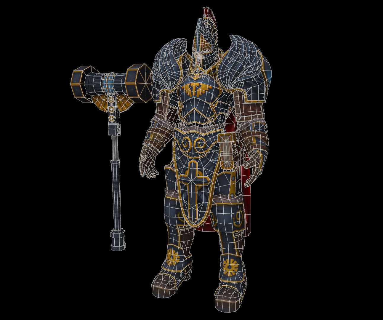 ArtStation - Paladin Low-poly Game model (Rigged) | Game Assets