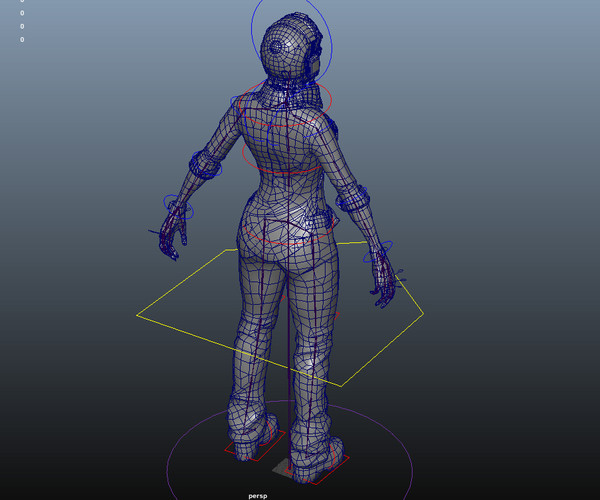 ArtStation - Female Game character with Rig | Game Assets