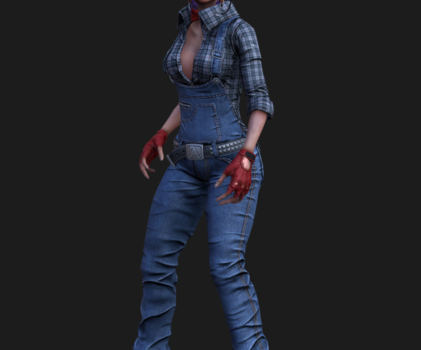 ArtStation - Female Game character with Rig | Game Assets