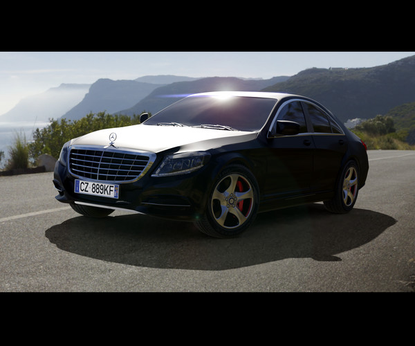 ArtStation - MERCEDES BENZ S-CLASS 2014 EXTERIOR (FBX / BLEND / OBJ ...