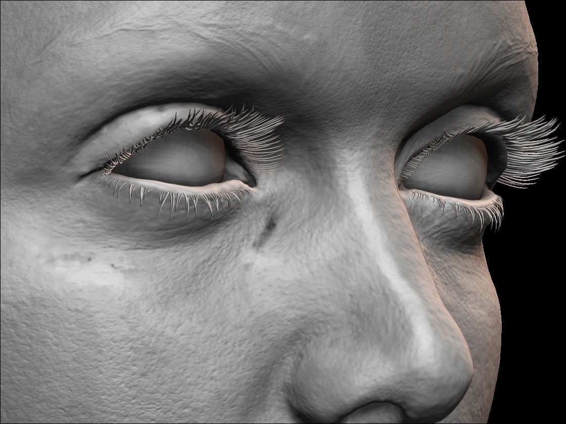 ArtStation - High detailed female face with UV and low poly Low-poly 3D ...