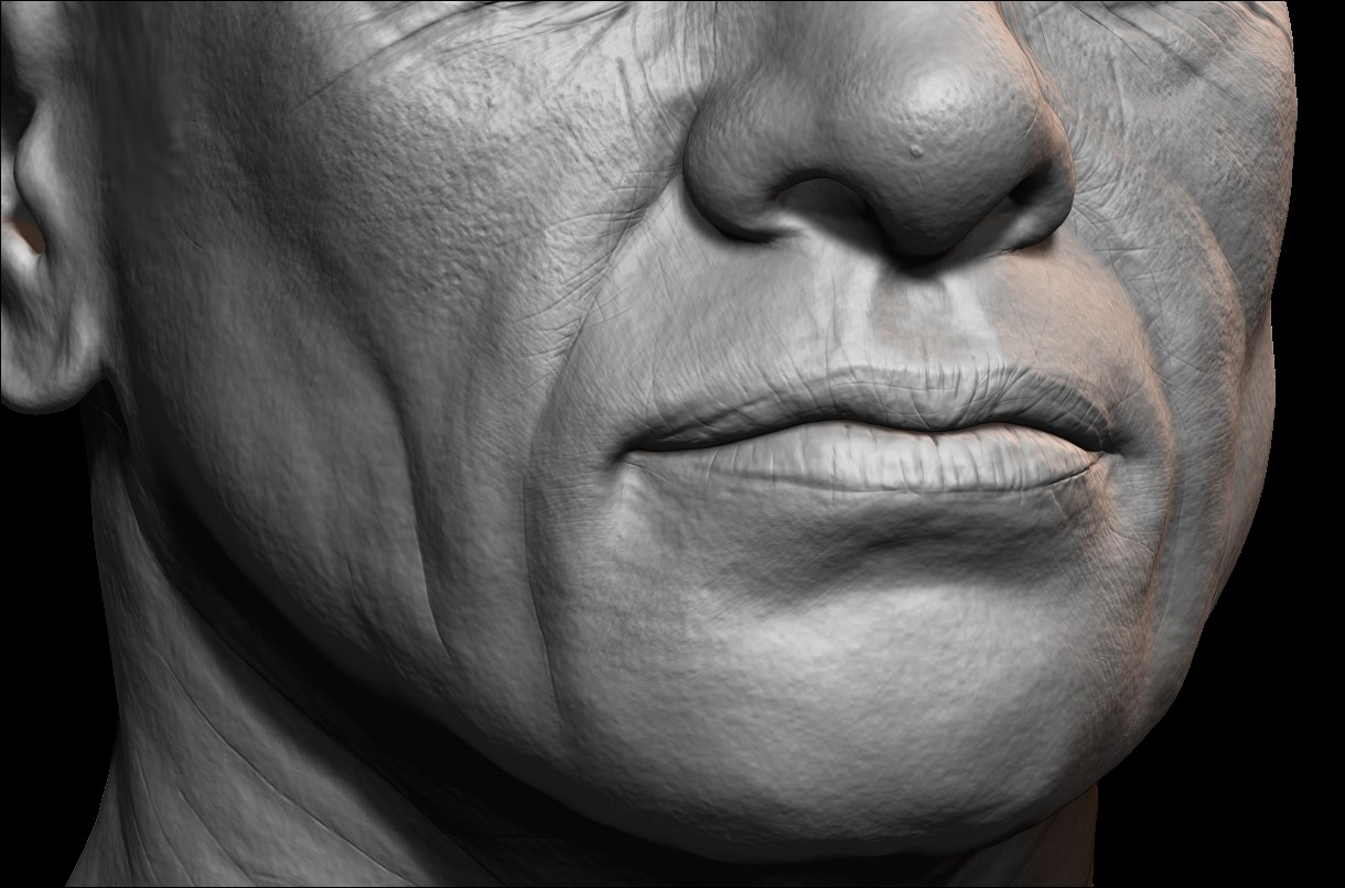 ArtStation - High detailed mid age man face with UV and low poly | Game ...