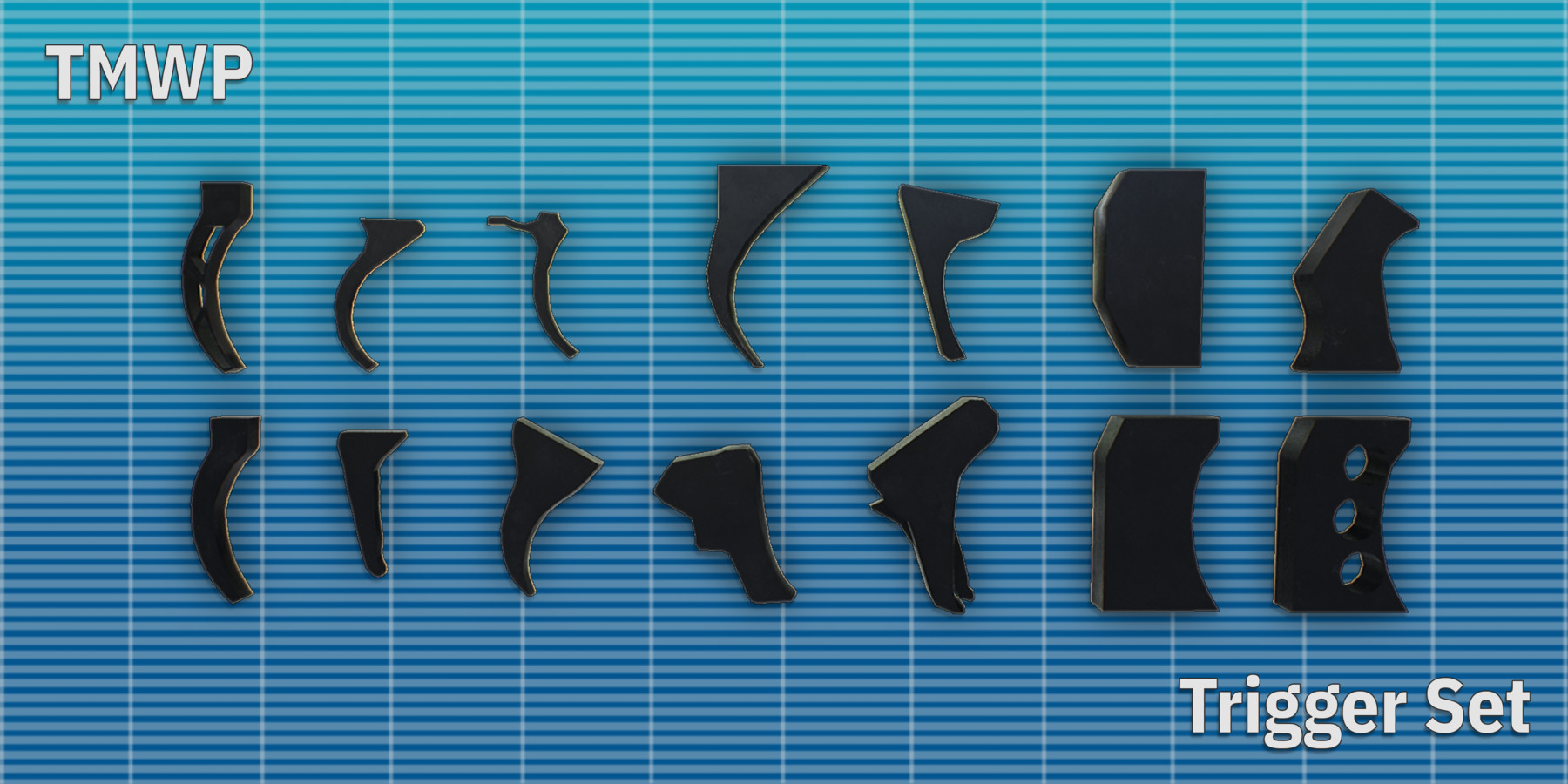 ArtStation - TMWP Trigger Set PBR Low-Poly | Game Assets