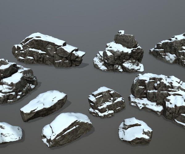 ArtStation - snow rocks | Game Assets