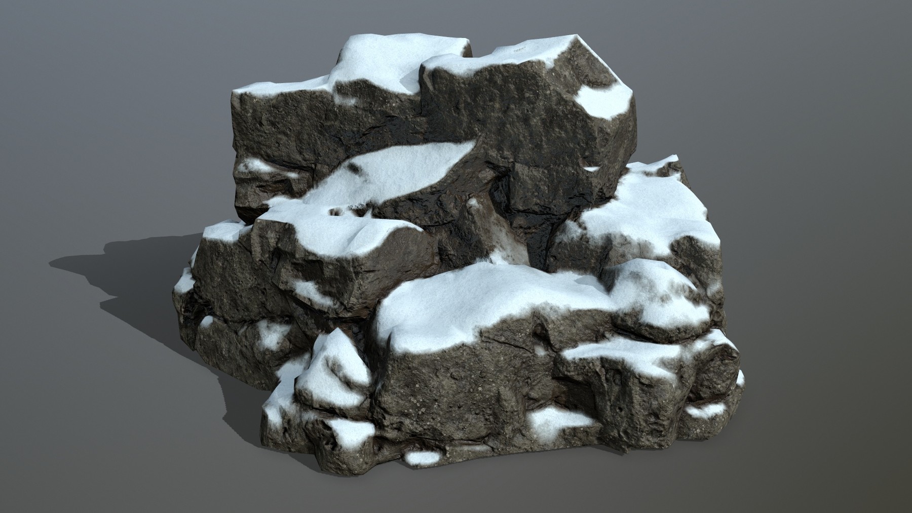 ArtStation - snow rocks | Game Assets