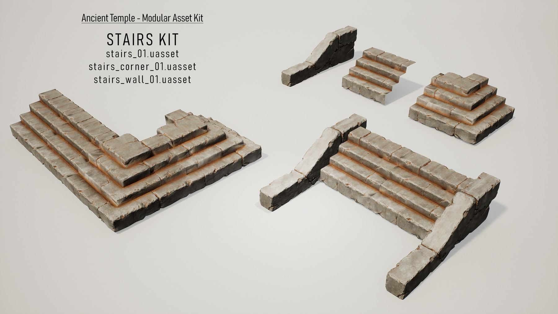 ArtStation - [UE4] Ancient Temple Modular Asset Kit | Game Assets