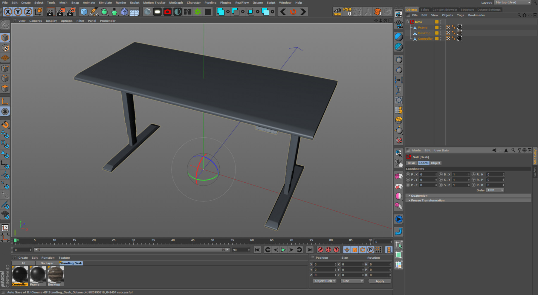 ArtStation - Standing Desk 3D Model | Resources