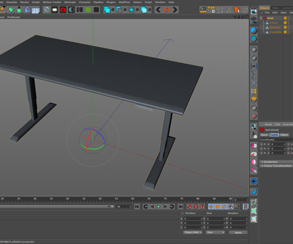 ArtStation - Standing Desk 3D Model | Resources